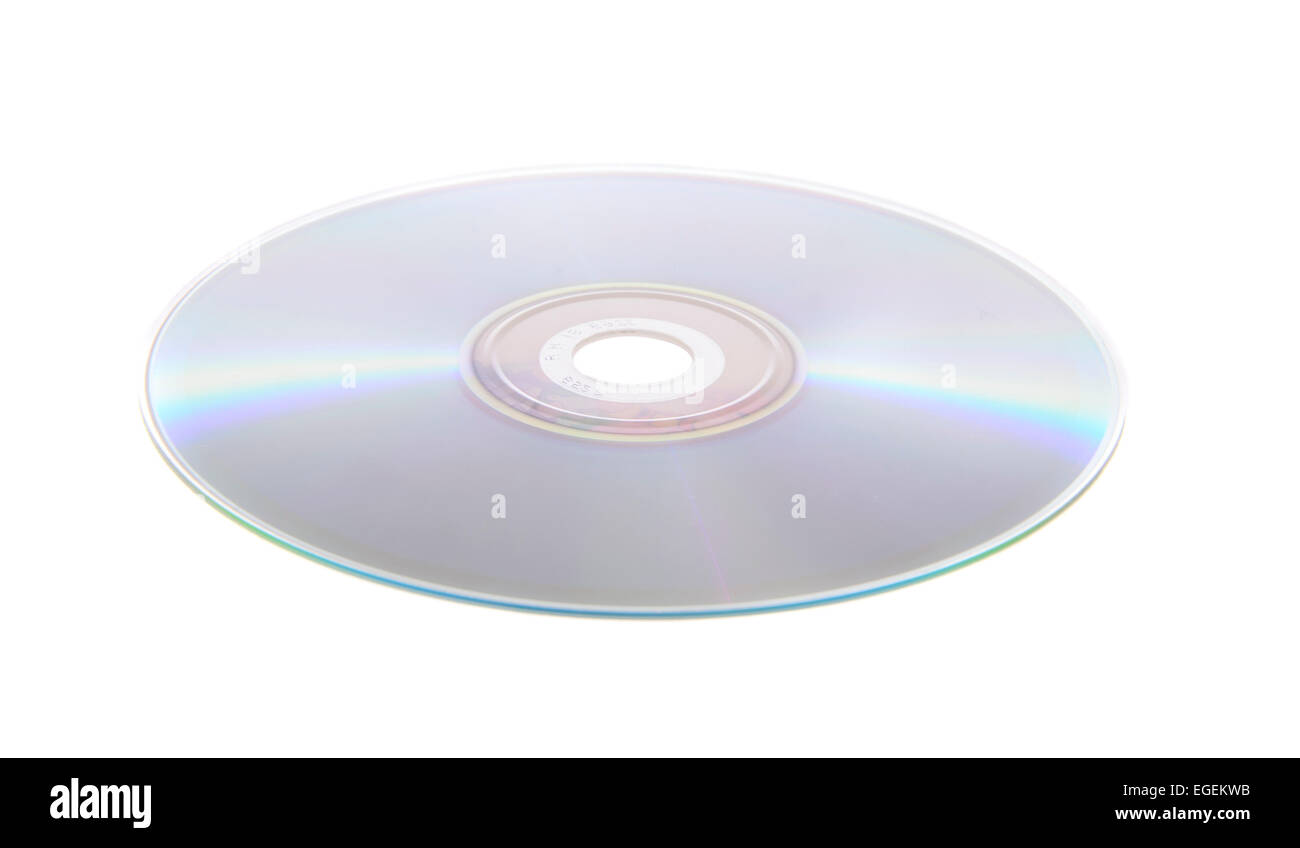 DVD, CD Isolated on White Background Stock Photo - Alamy