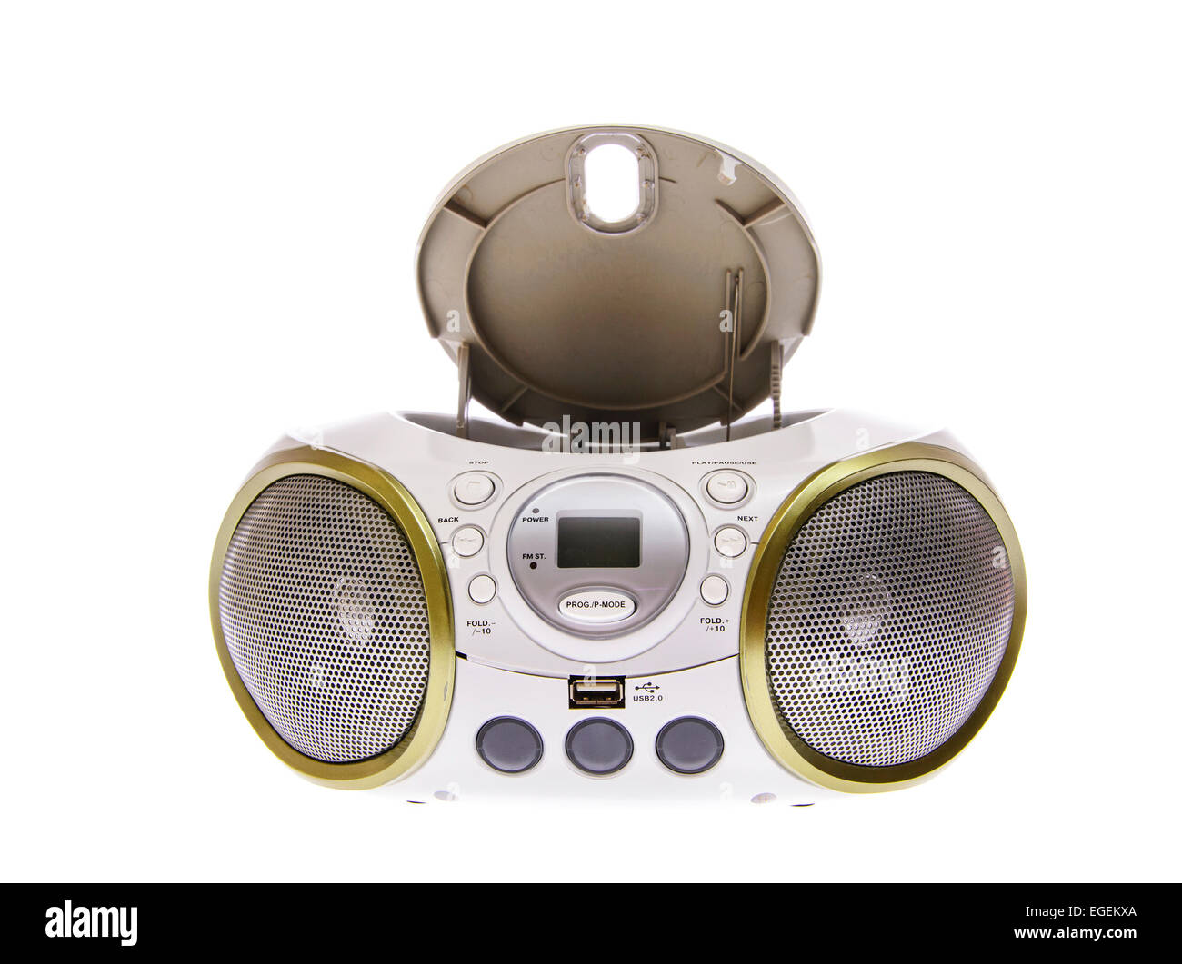 Portable MP3, CD, DVD Audio. Isolated Stock Photo - Alamy