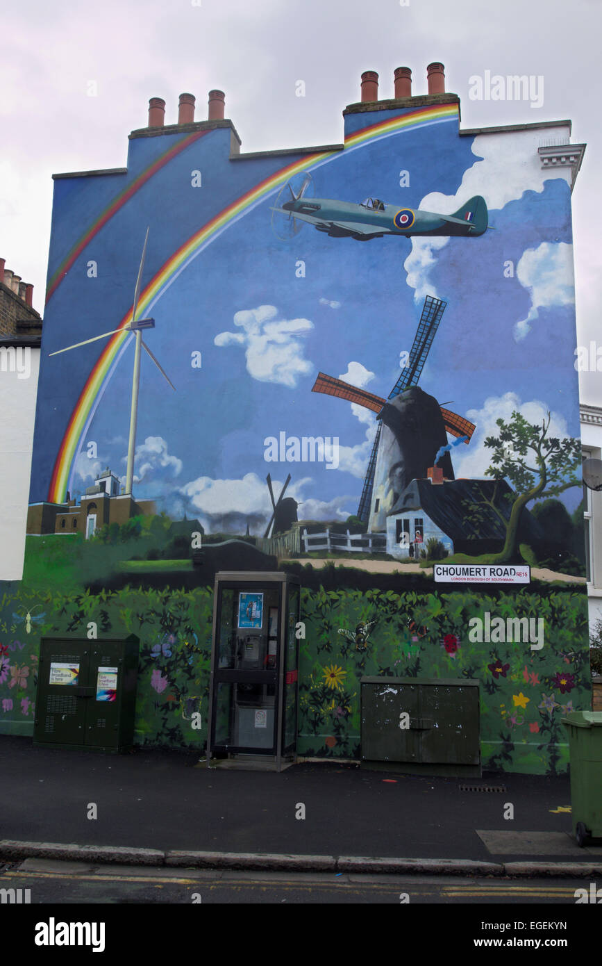 Wall mural Peckham, South London Stock Photo - Alamy