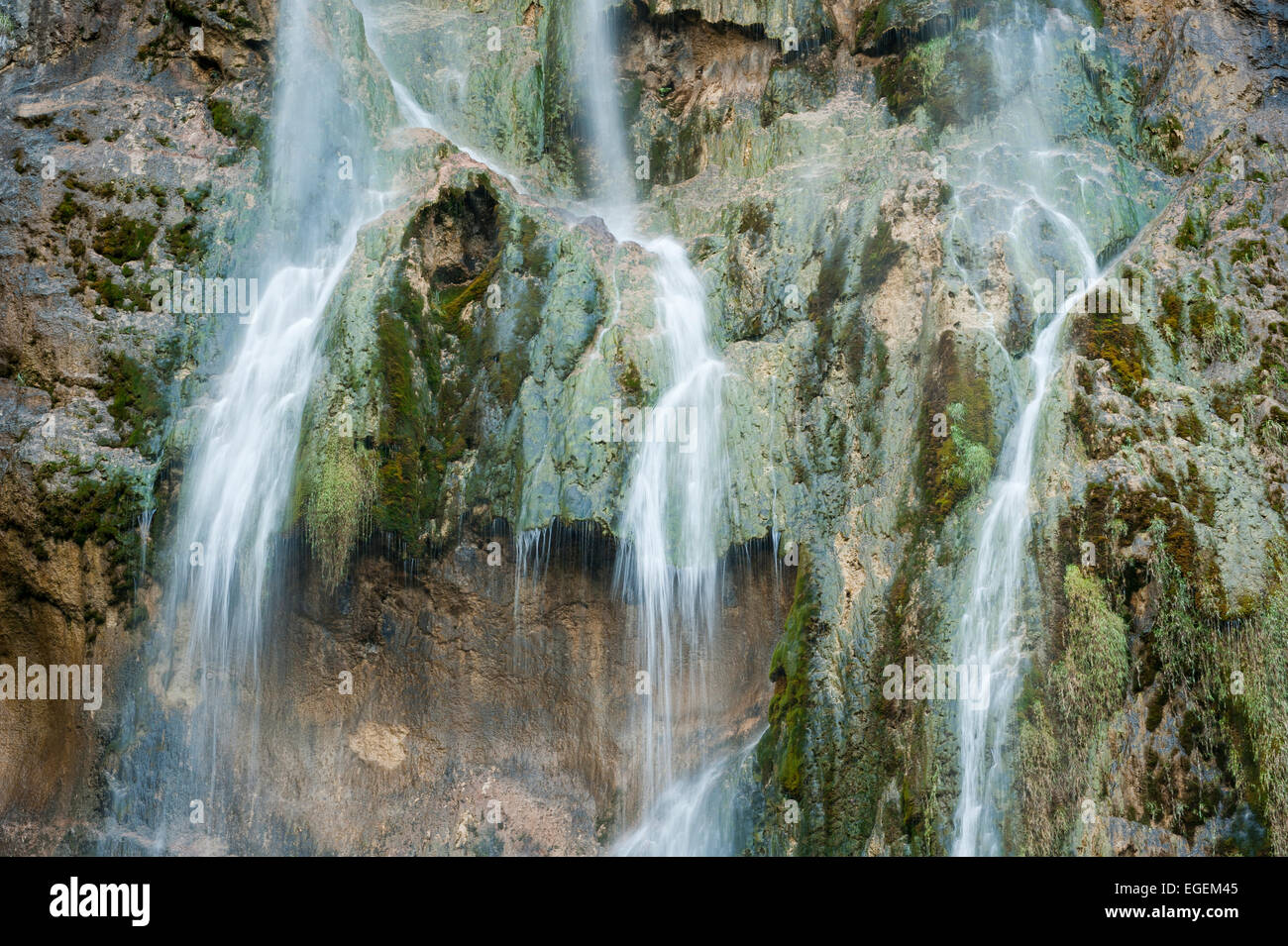 Waterfall in the forest at Plitvicka Jezera - Plitvice Stock Photo - Alamy