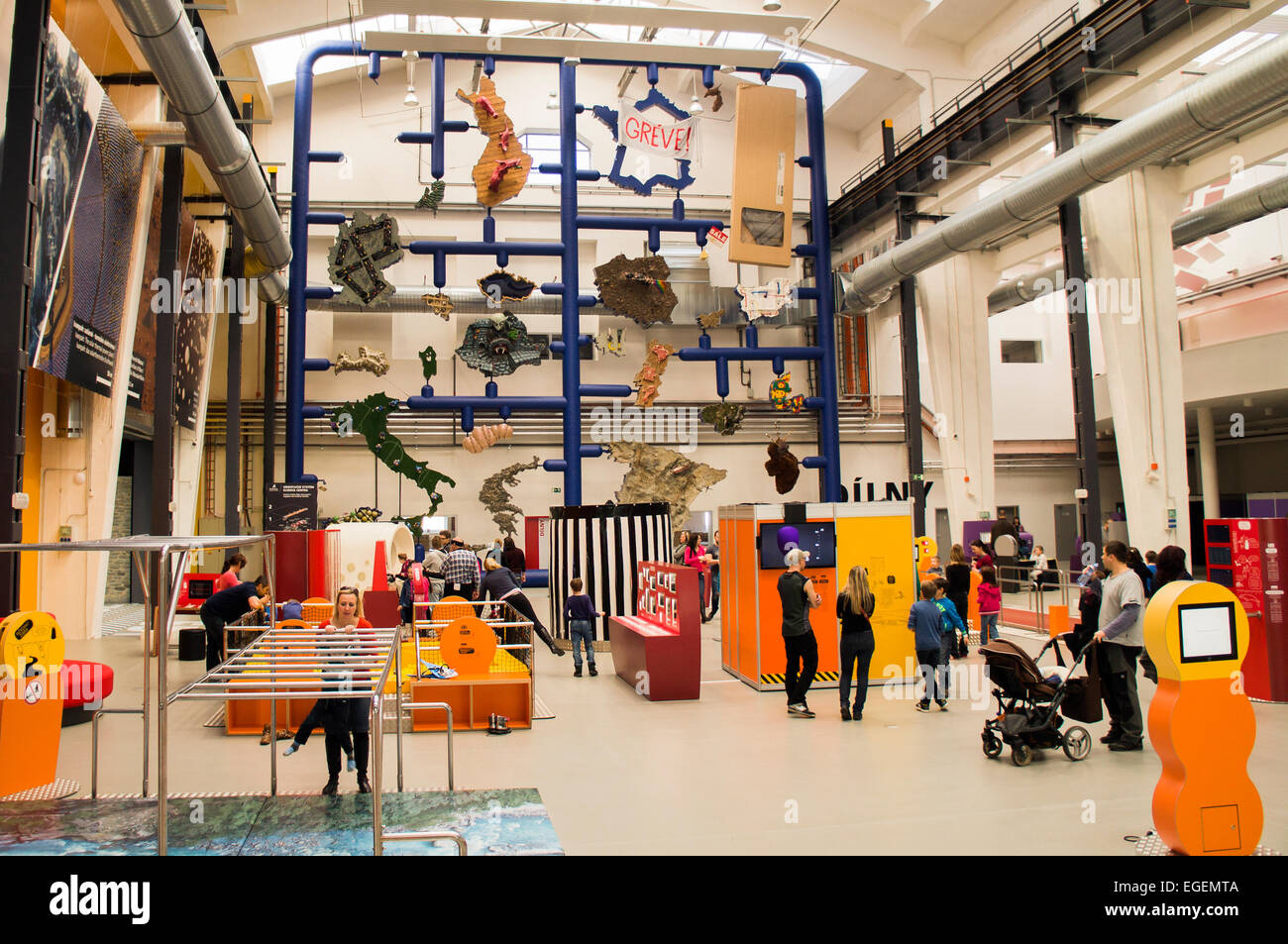 David Cerny's Entropa, Techmania Science Center Stock Photo - Alamy