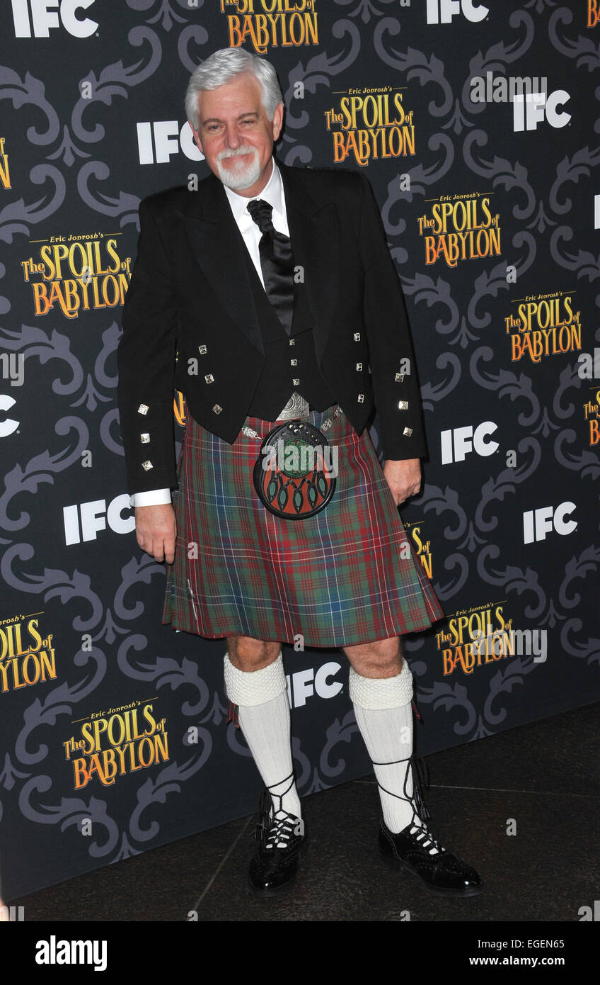 LOS ANGELES, CA - JANUARY 7, 2014: Steve Tom at the premiere of his TV ...