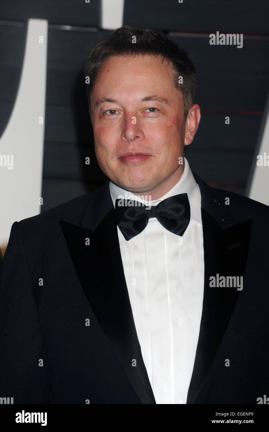 Beverly Hills, California. 22nd Feb, 2015. Elon Musk attending the ...