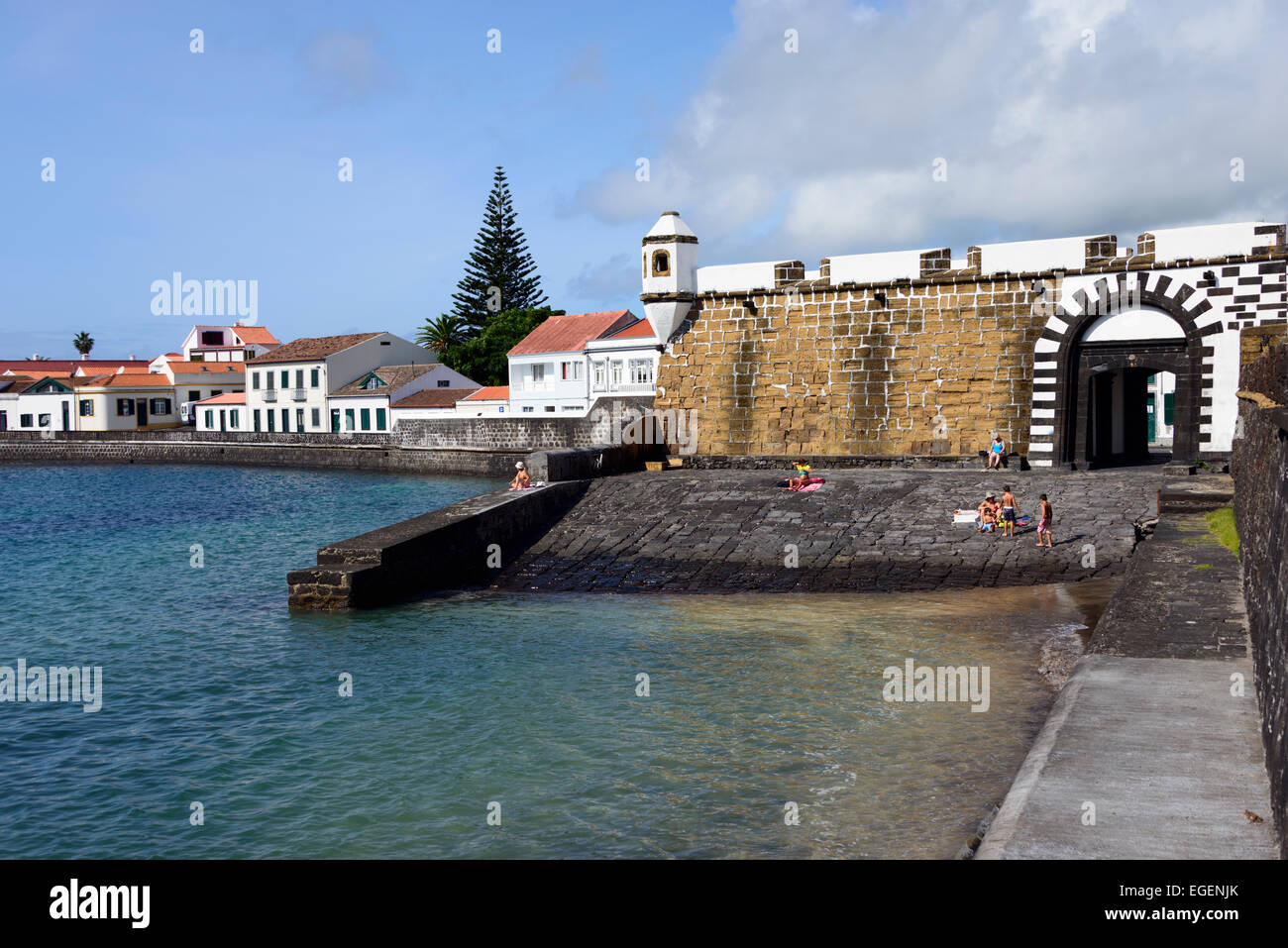 Fortress, Porto Pim, Horta, Faial, Azores, Portugal Stock Photo - Alamy