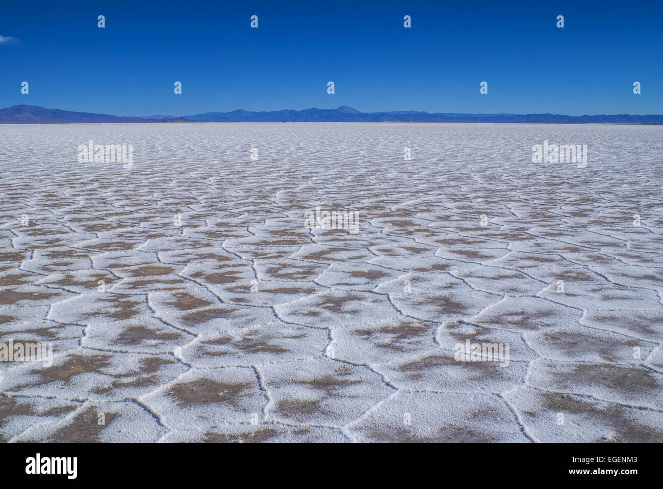 Unusual texture on the surface of salt planes Salina Grandes in ...