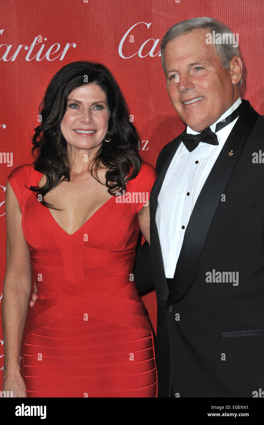 PALM SPRINGS, CA - JANUARY 4, 2014: Mary Bono & Steve Oswald at the ...