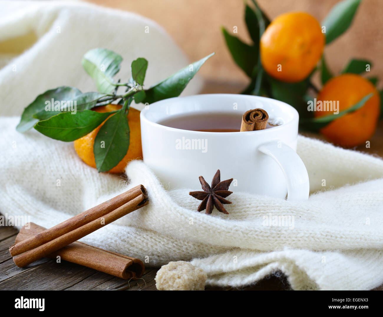 glass cup with herbal tea, healthy lifestyle Stock Photo - Alamy