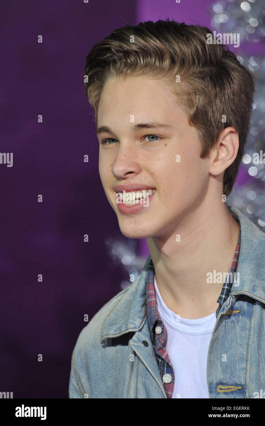 LOS ANGELES, CA - DECEMBER 18, 2013: Ryan Beatty at the world premiere ...