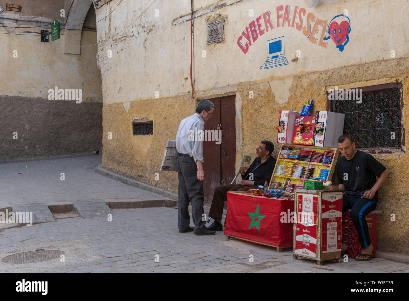 Street Shop In Medina, Fez Stock Photo - Alamy