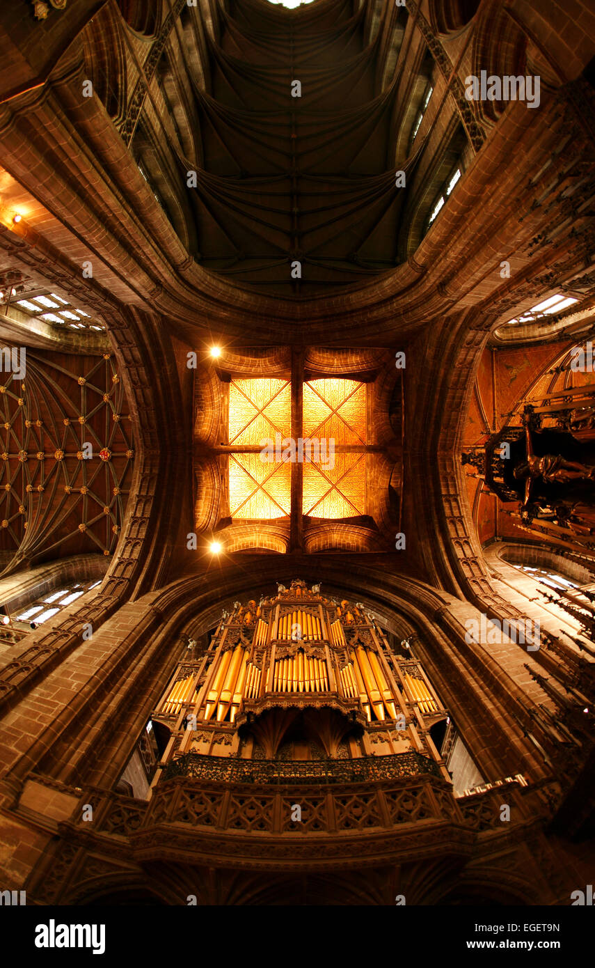 The Crossing ceiling in Chester Cathedral Stock Photo - Alamy
