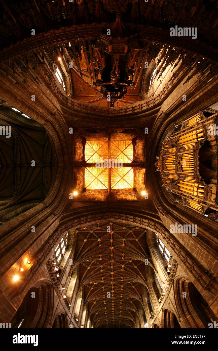 Chester cathedral interior hi-res stock photography and images - Alamy