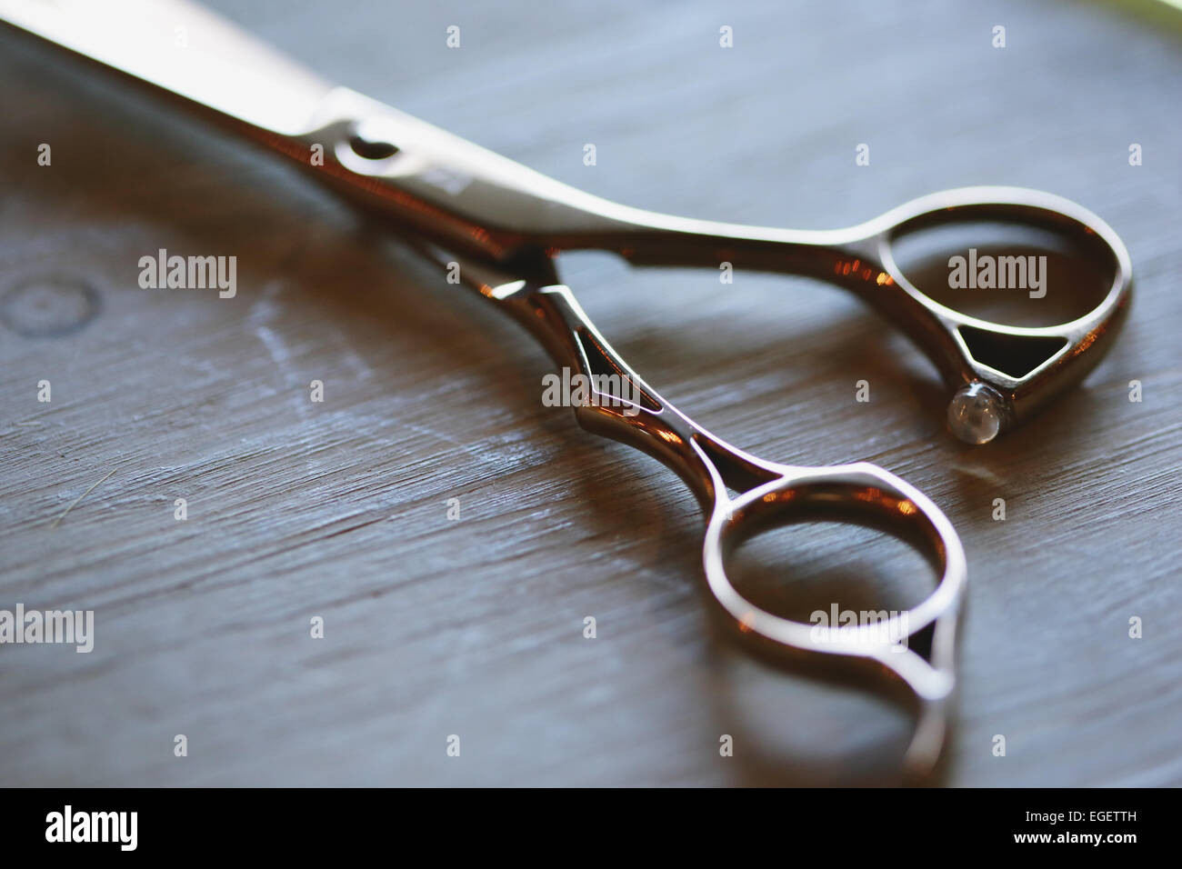 Hair Salon Scissors Stock Photo - Alamy