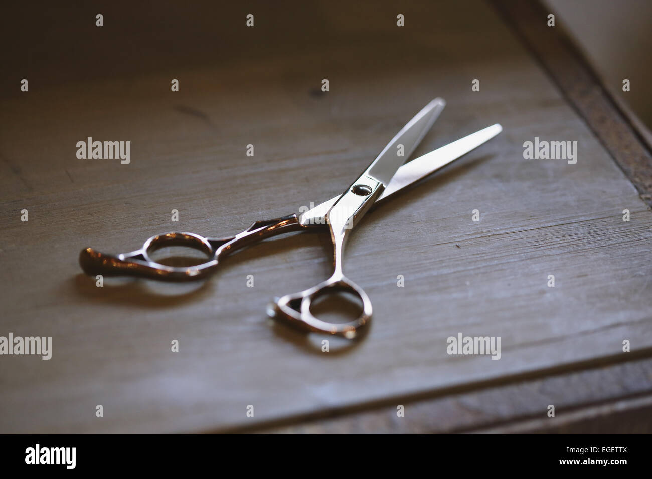 Hair Salon Scissors Stock Photo - Alamy