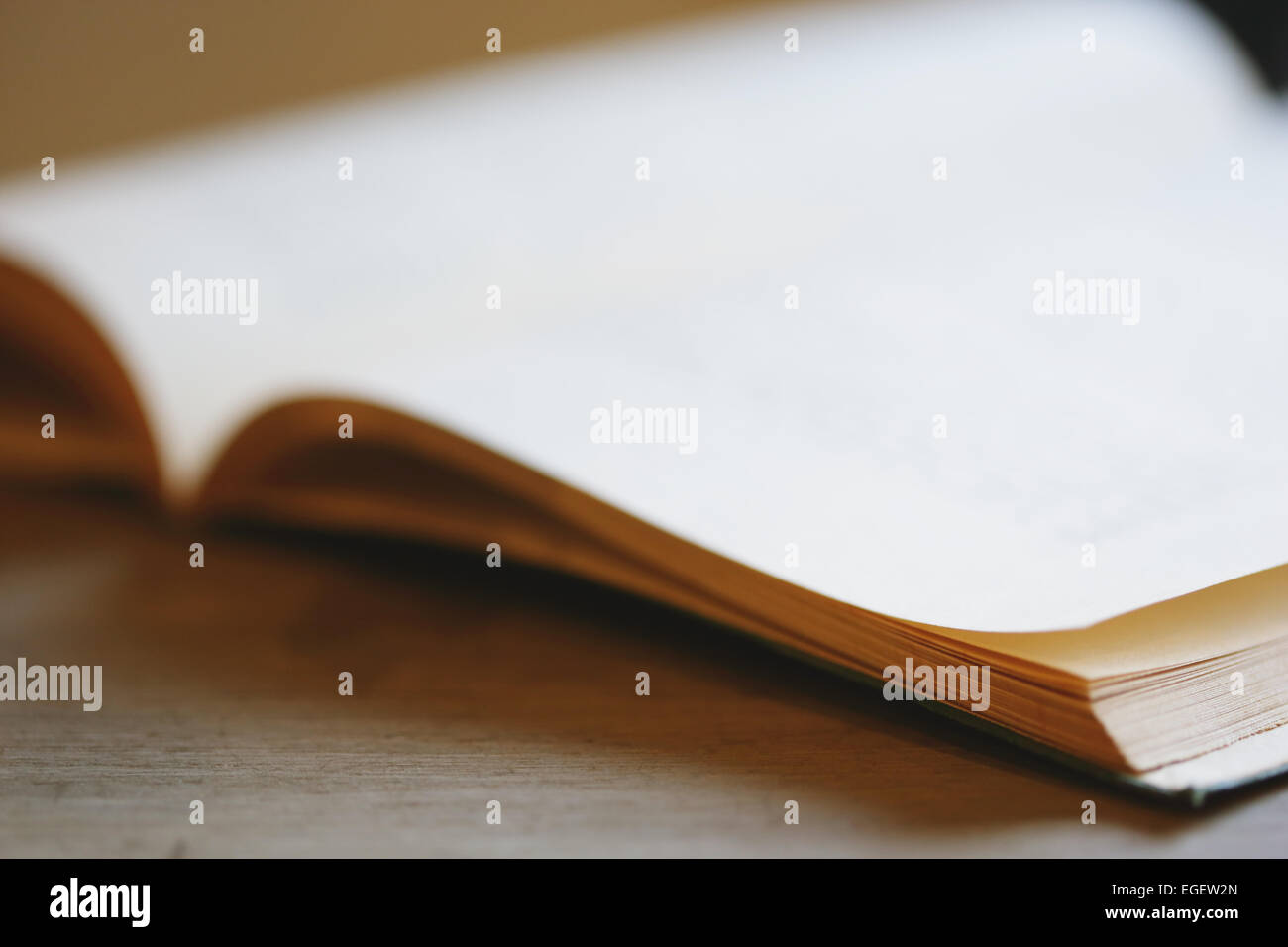 Book On A Table Stock Photo - Alamy