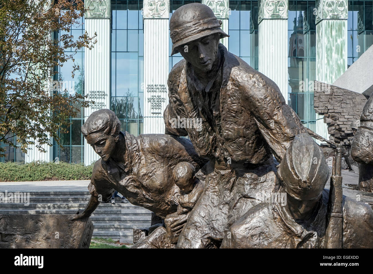 Insurgents Memorial to Polish fighters of Warsaw uprising in Warsaw ...