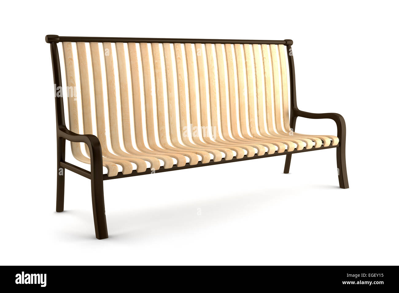 bench isolated on white background Stock Photo - Alamy