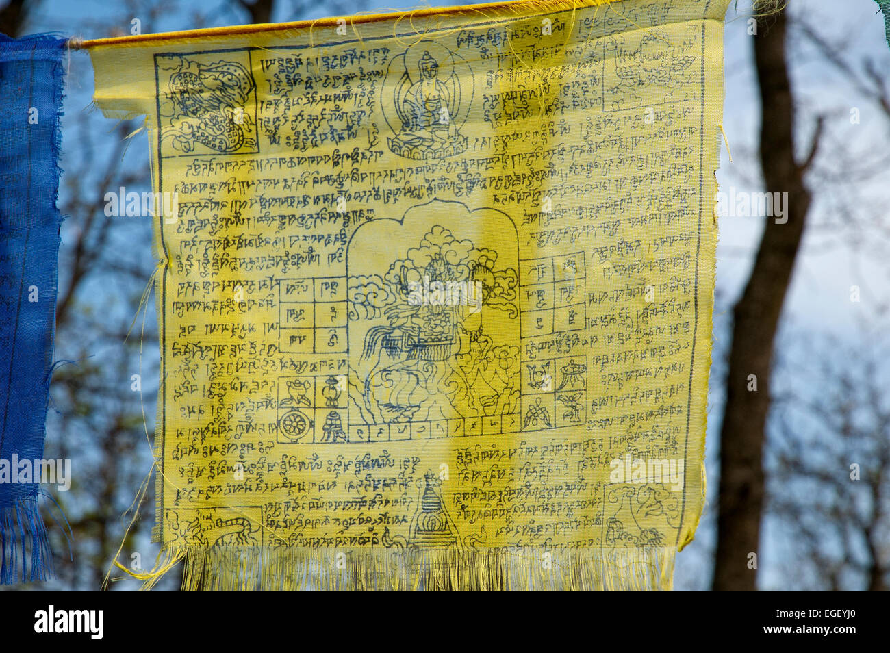 Buddhist Prayer Flags Symbols