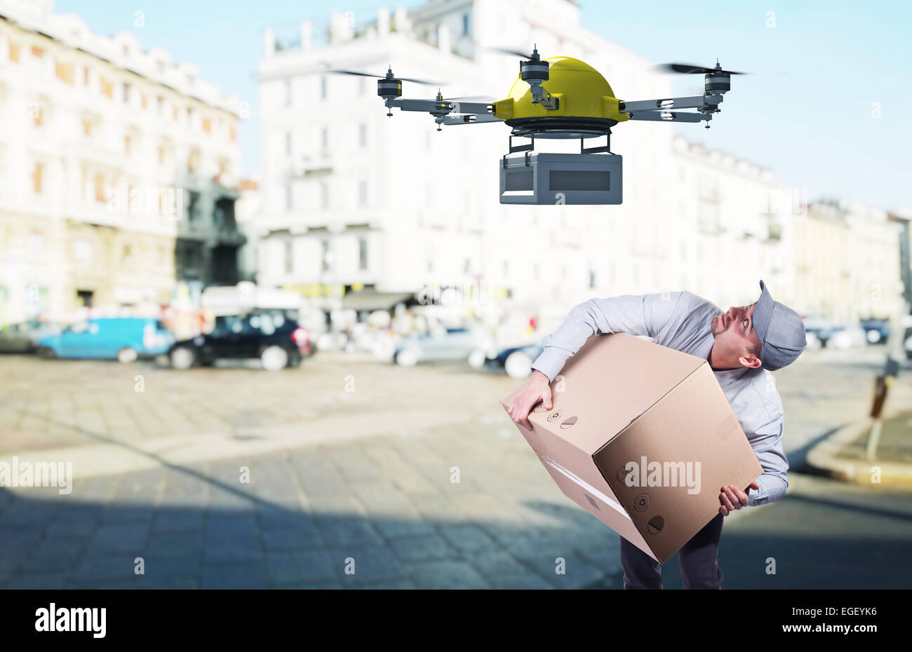 Drone delivery hi-res stock photography and images - Alamy