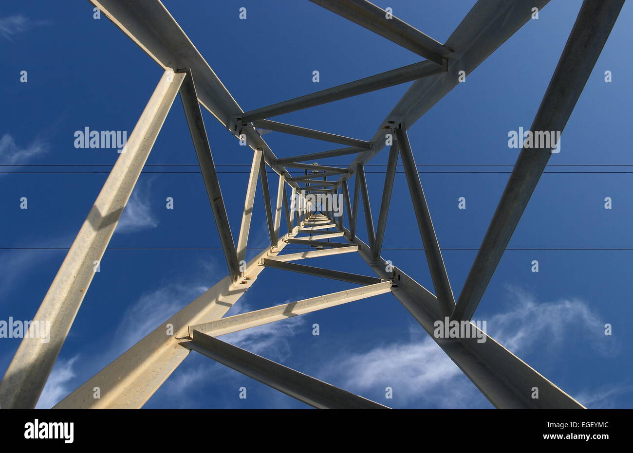 Composition of an electrin pylon called Infinite perspective Stock ...