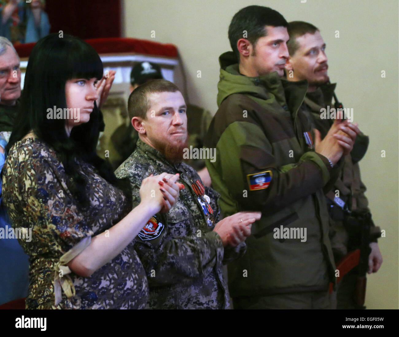 Donetsk, Ukraine. 23rd Feb, 2015. Donetsk People's Republic (DPR Stock ...