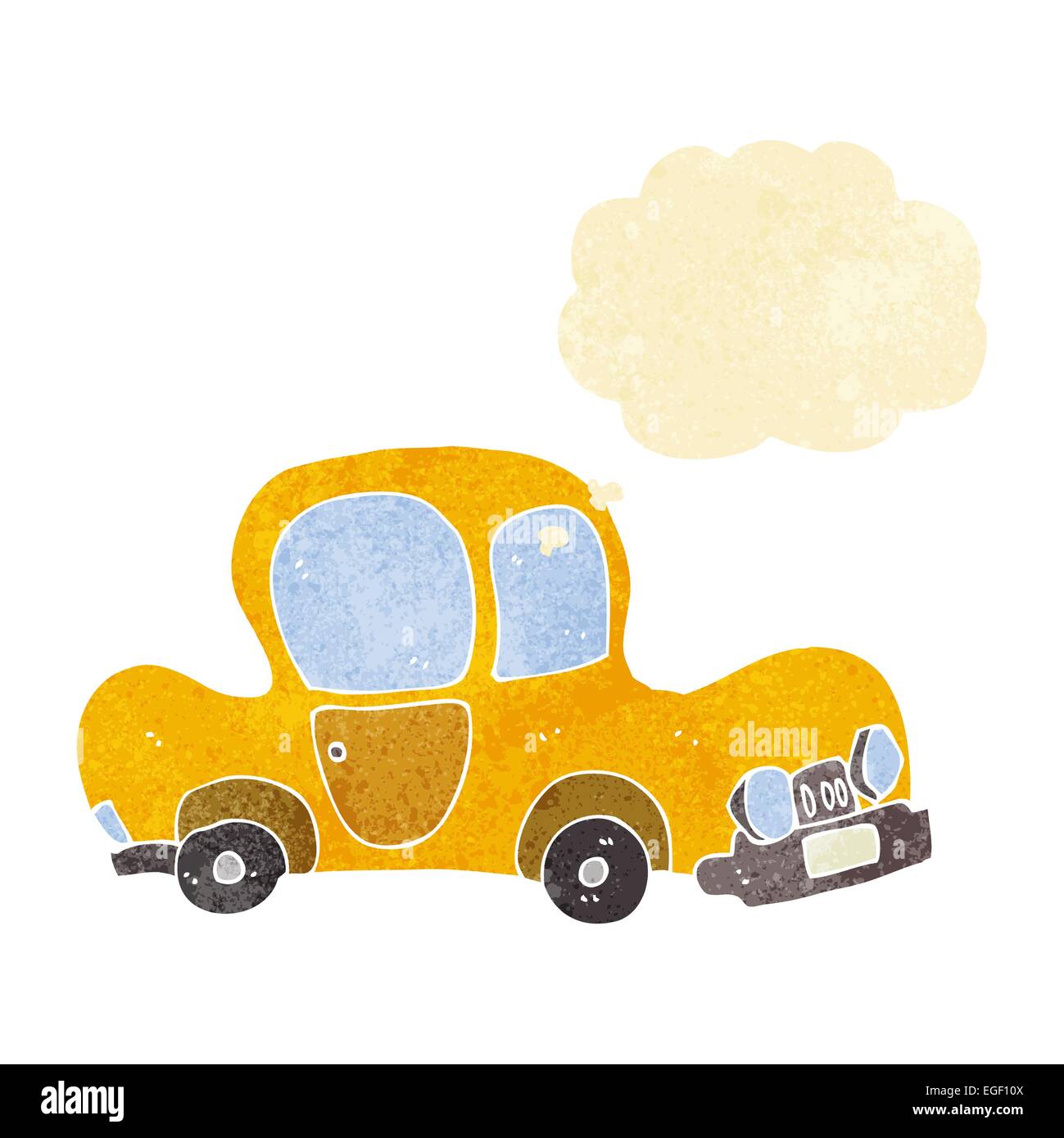cartoon car with thought bubble Stock Vector Image & Art - Alamy