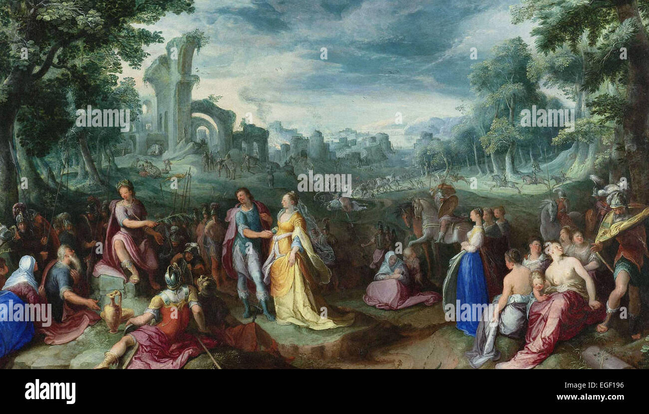 Karel van Mander The Magnanimity of Scipio Stock Photo - Alamy