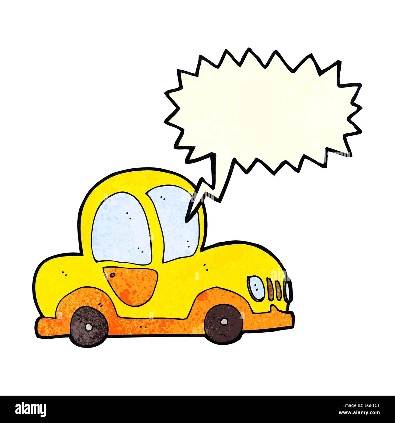 cartoon car with speech bubble Stock Vector Image & Art - Alamy