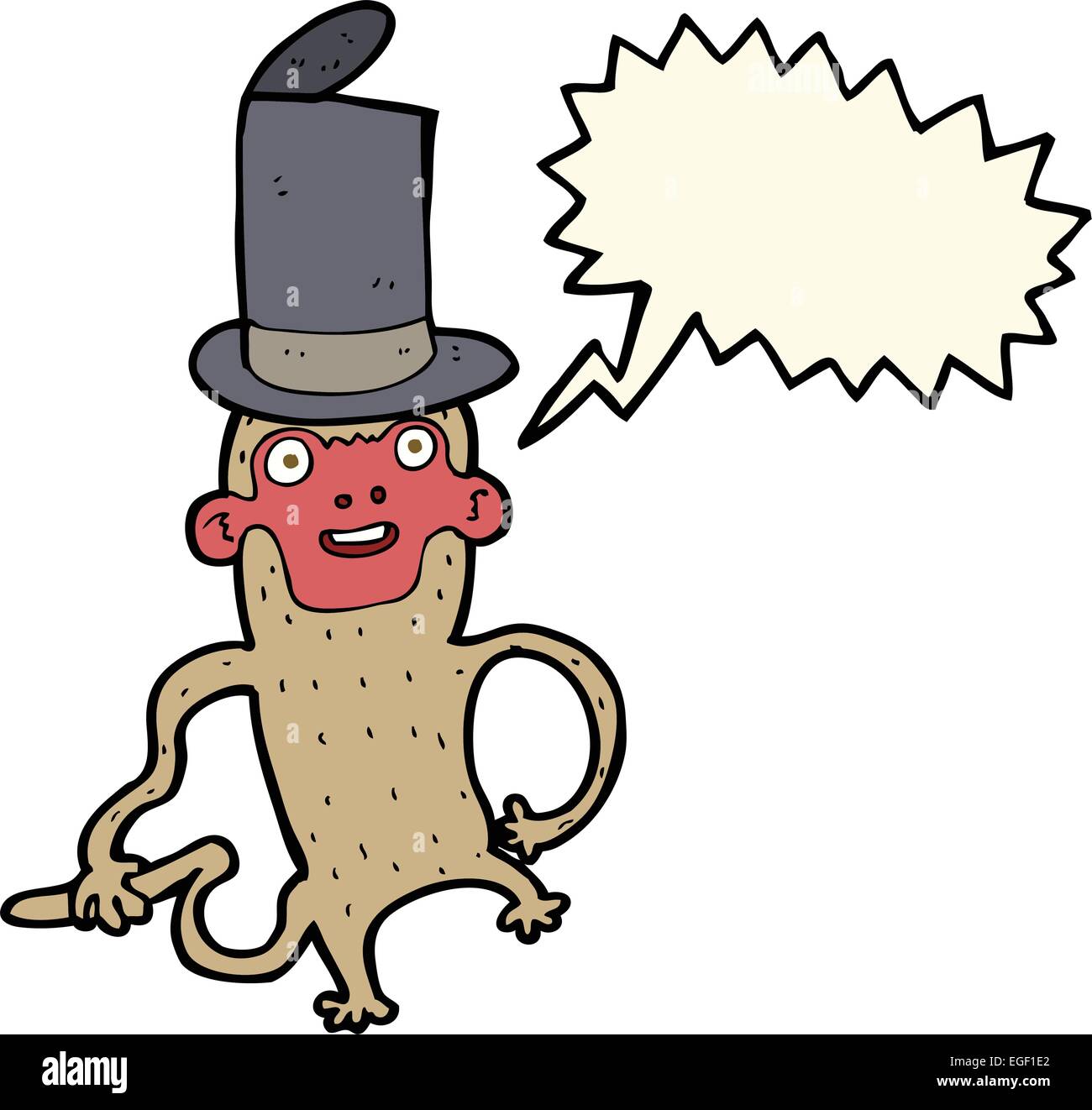 Cartoon monkey wearing top hat hi-res stock photography and images - Alamy