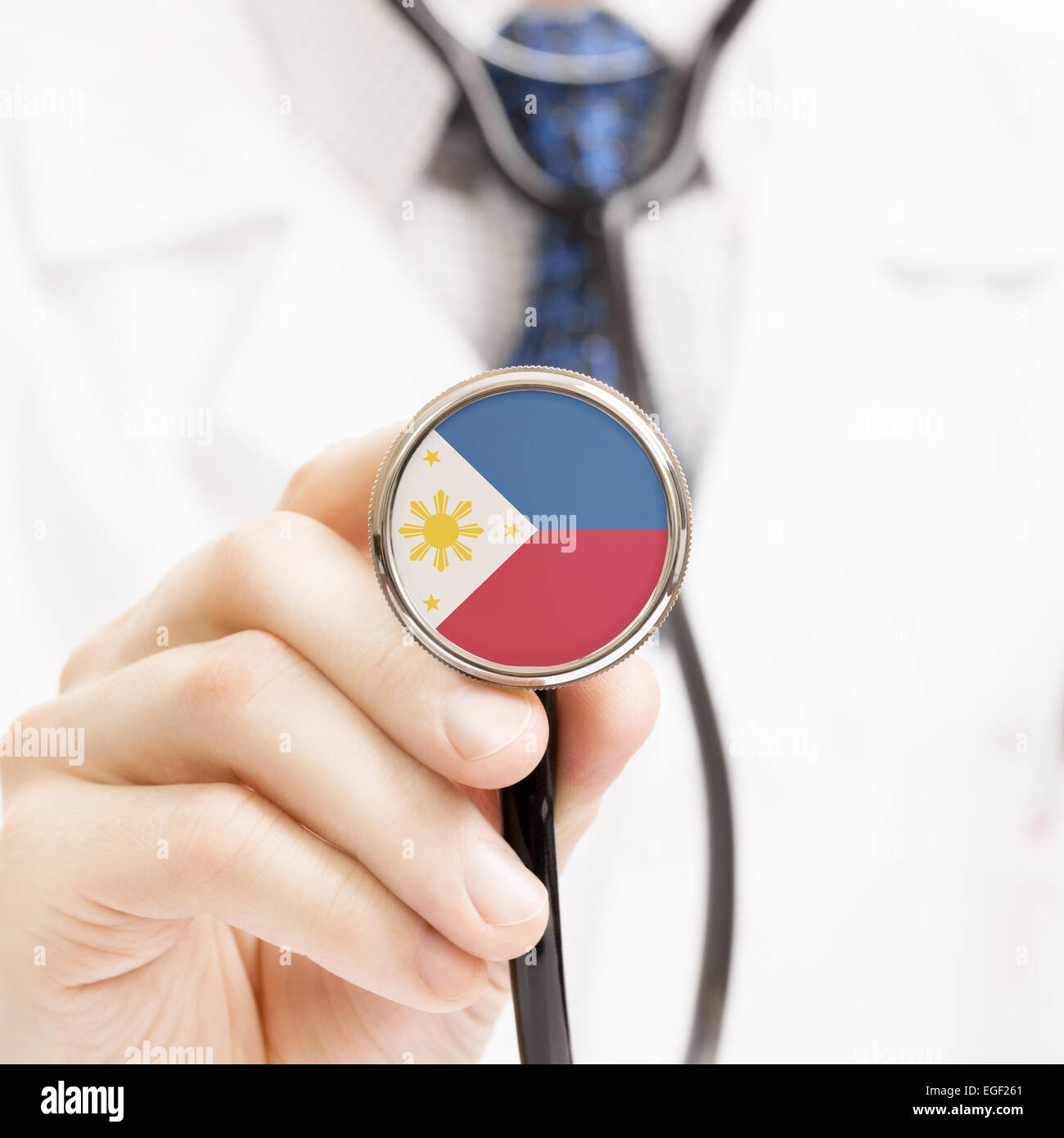 National flag on stethoscope conceptual series - Philippines Stock ...