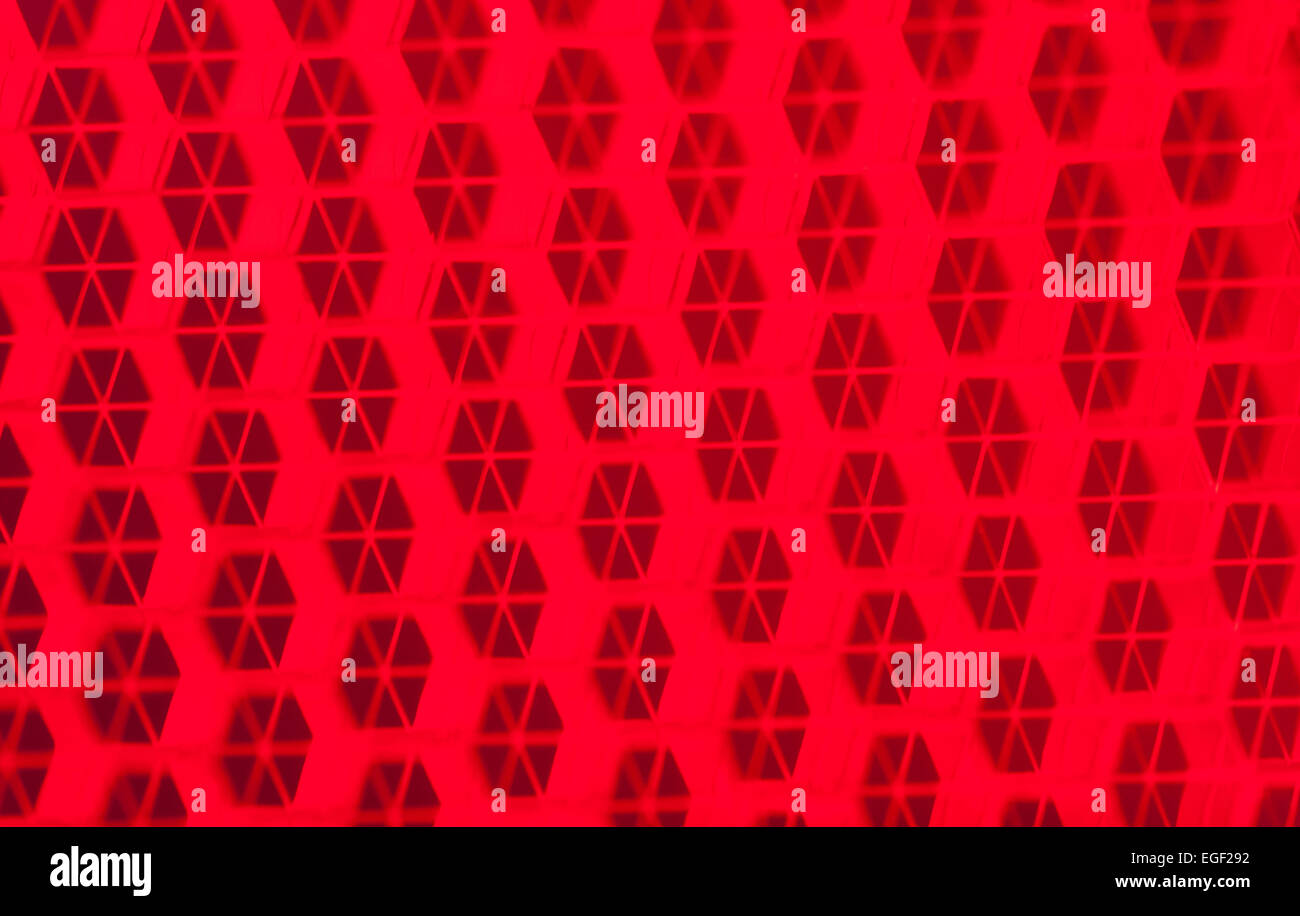 Red technical background with hexagon patern Stock Photo - Alamy