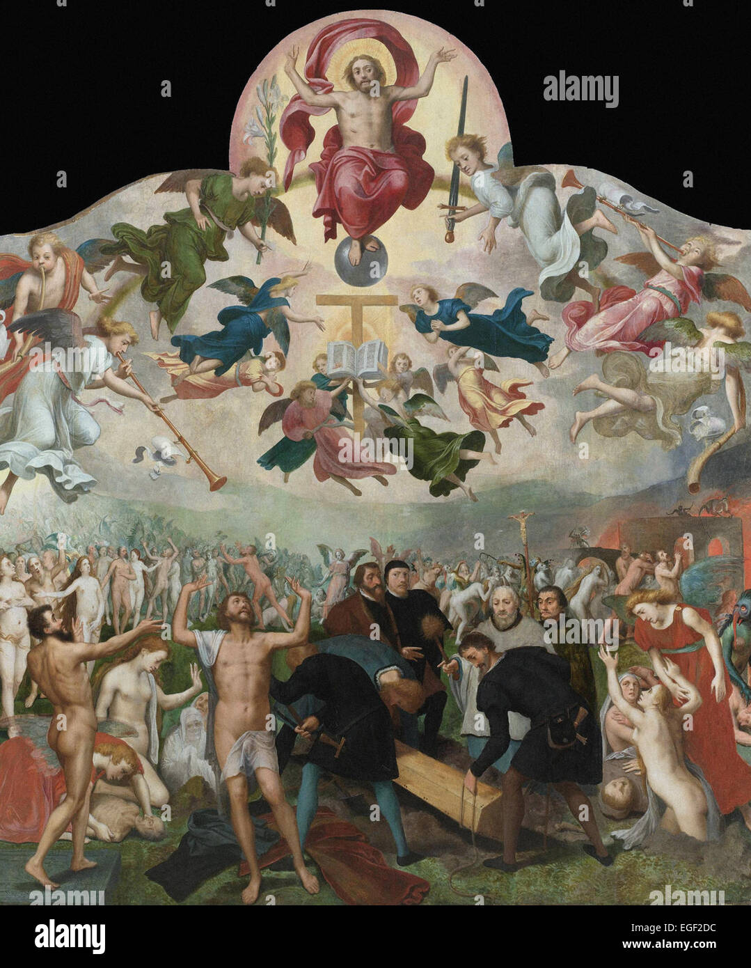 Bernard van Orley The Last Judgment and the Burial of the Dead Stock ...