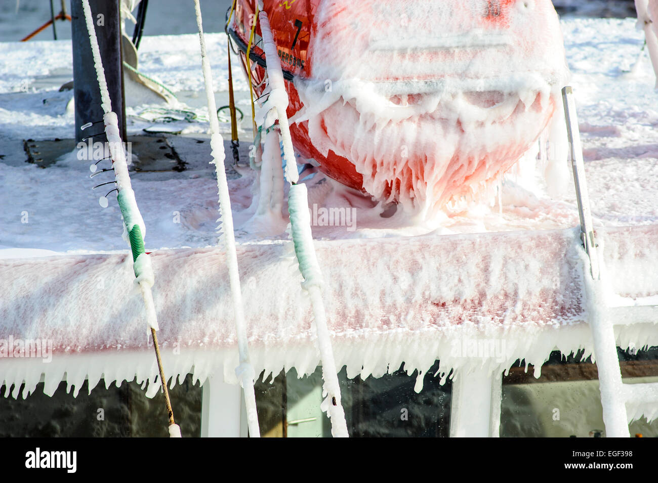 Ice fishing boat hi-res stock photography and images - Alamy