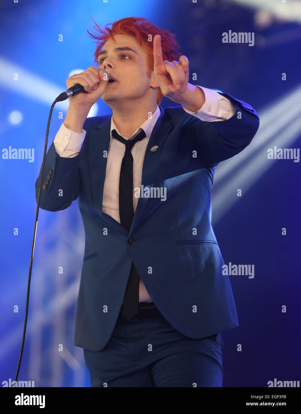 Reading Festival 2014 - Day 1 - Performances Featuring: Gerard Way ...