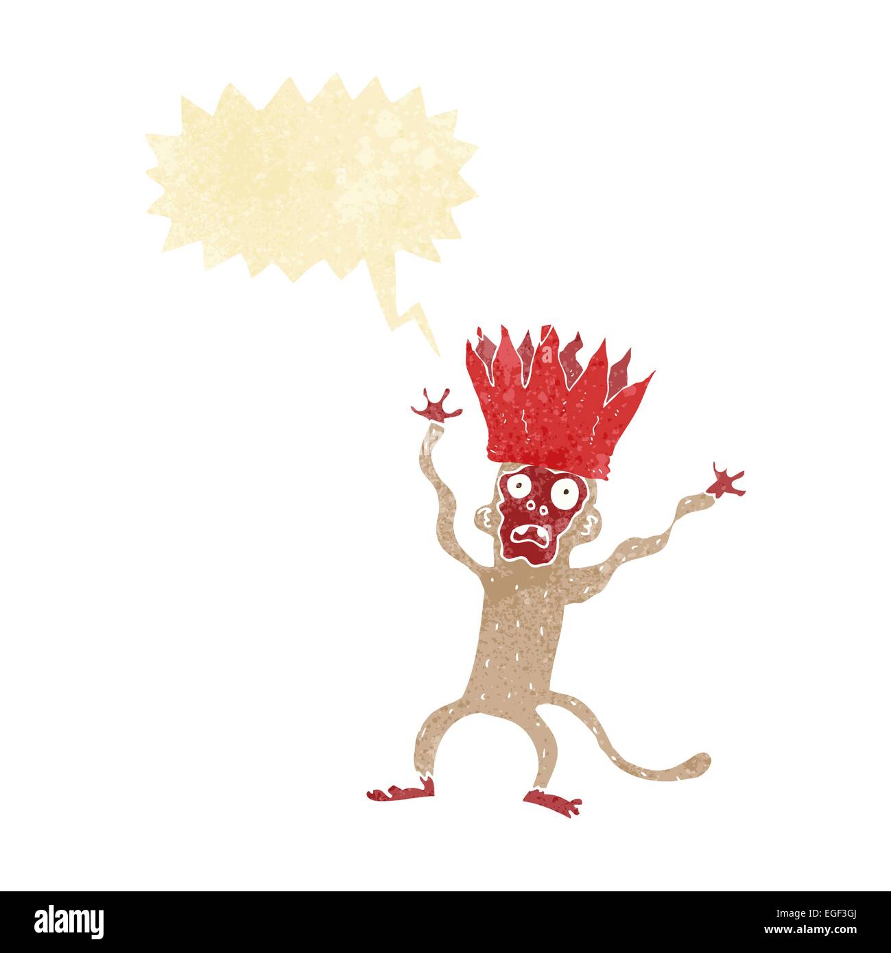 Scared monkey Stock Vector Images - Alamy