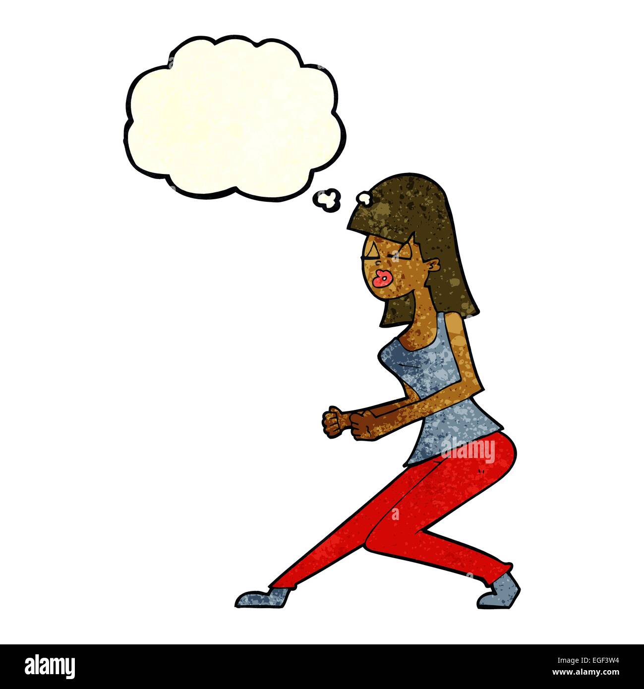 Cartoon crazy dancing girl hi-res stock photography and images - Alamy