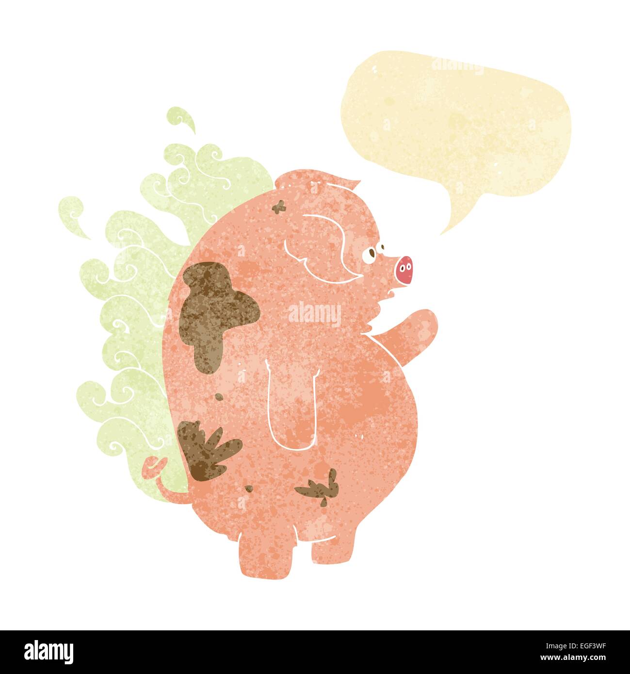 Cartoon fat smelly pig Cut Out Stock Images & Pictures - Alamy