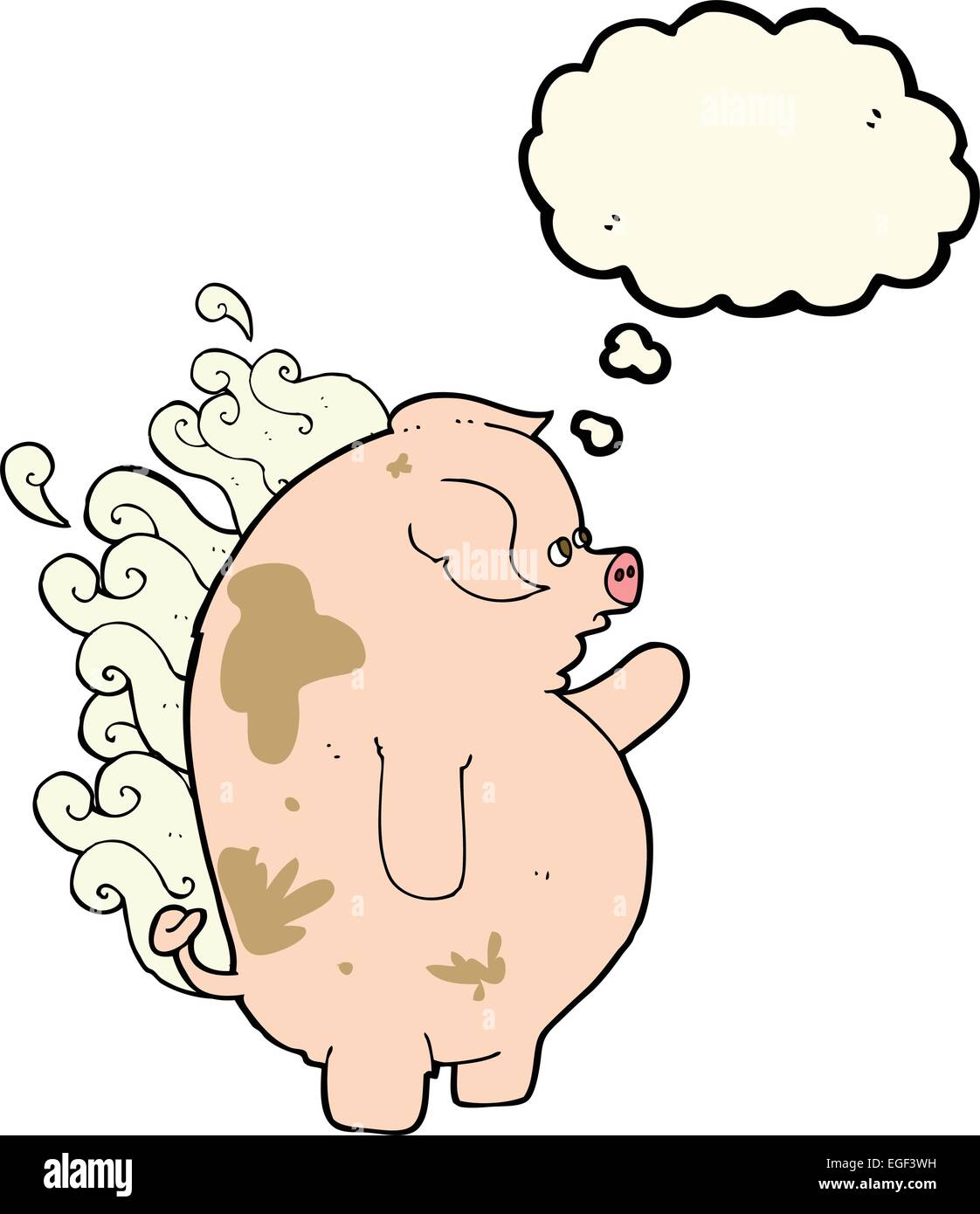 Cartoon fat smelly pig hi-res stock photography and images - Alamy