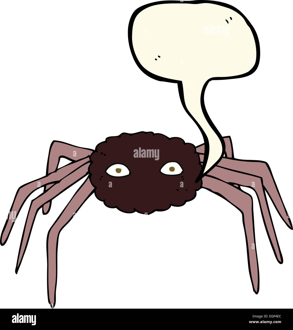 cartoon spider with speech bubble Stock Vector Image & Art - Alamy
