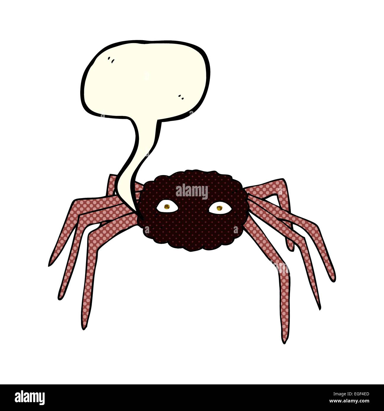 cartoon spider with speech bubble Stock Vector Image & Art - Alamy