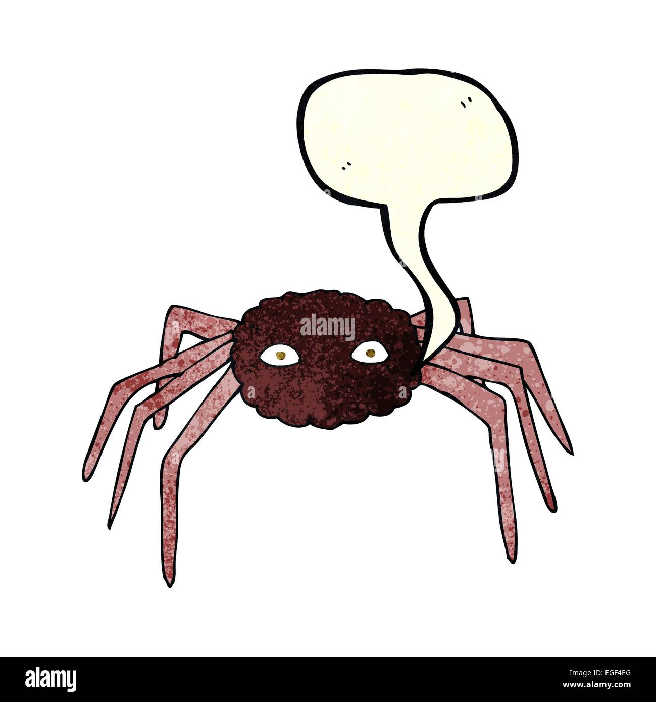 cartoon spider with speech bubble Stock Vector Image & Art - Alamy