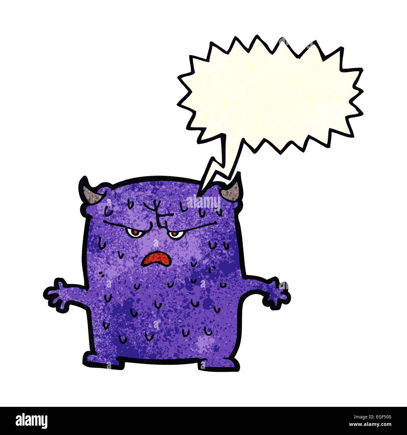 cartoon little alien with speech bubble Stock Vector Image & Art - Alamy