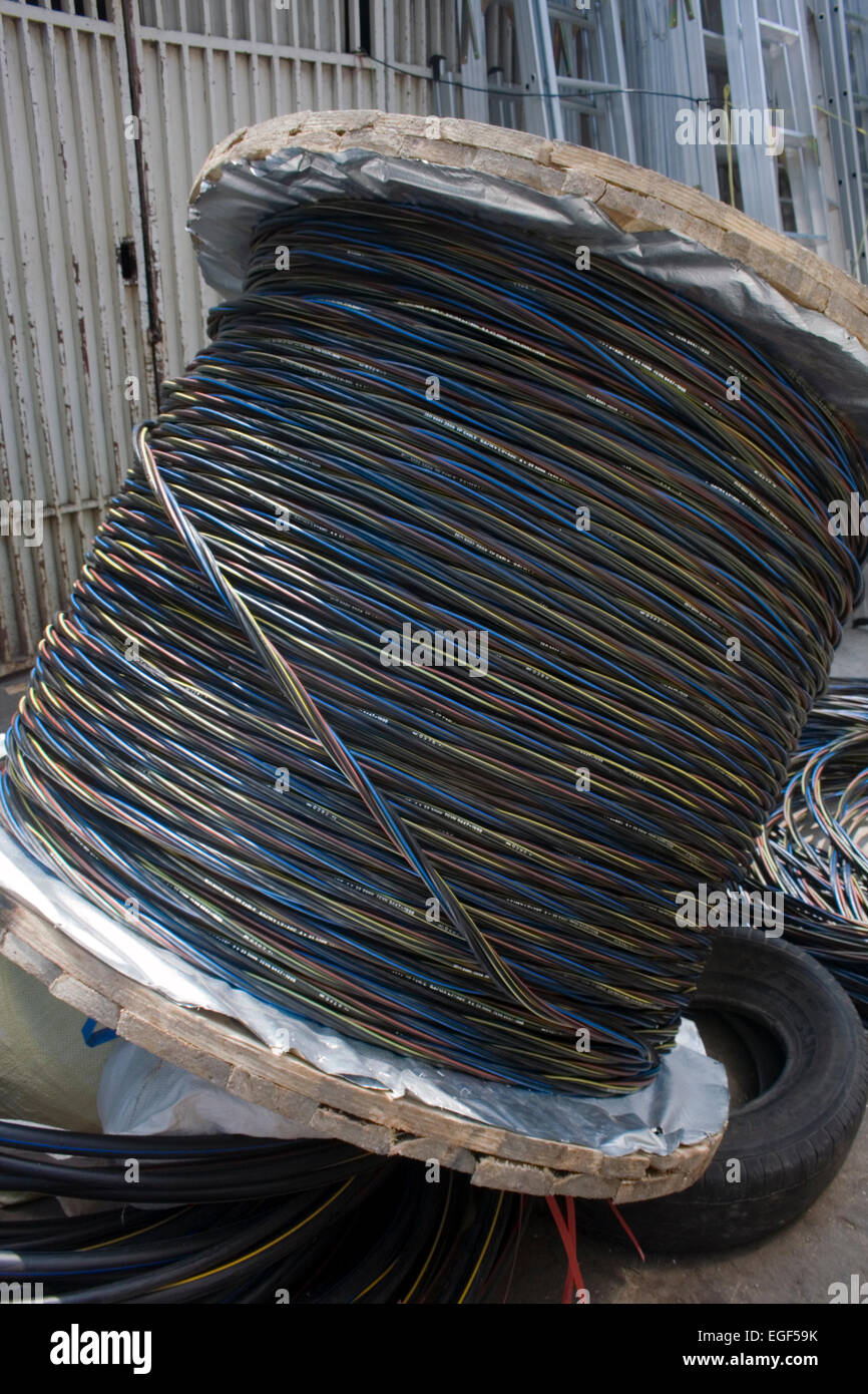 Spool of electric wire hi-res stock photography and images - Alamy