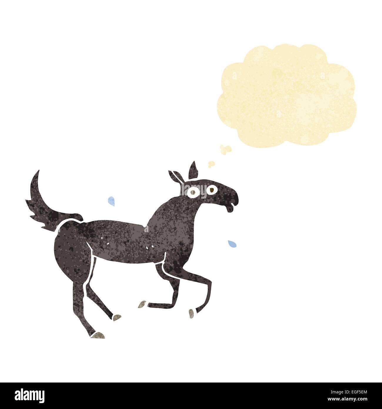 Cartoon horse sweating bubble hi-res stock photography and images - Alamy