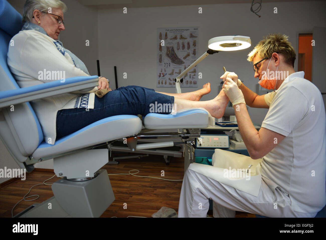 The podiatrist in his practice is an important assistant to the ...