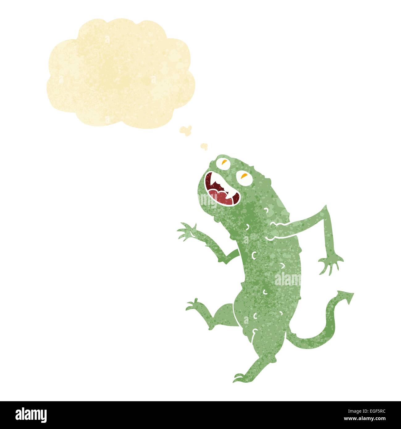 Cartoon monster thought bubble Stock Vector Images - Alamy