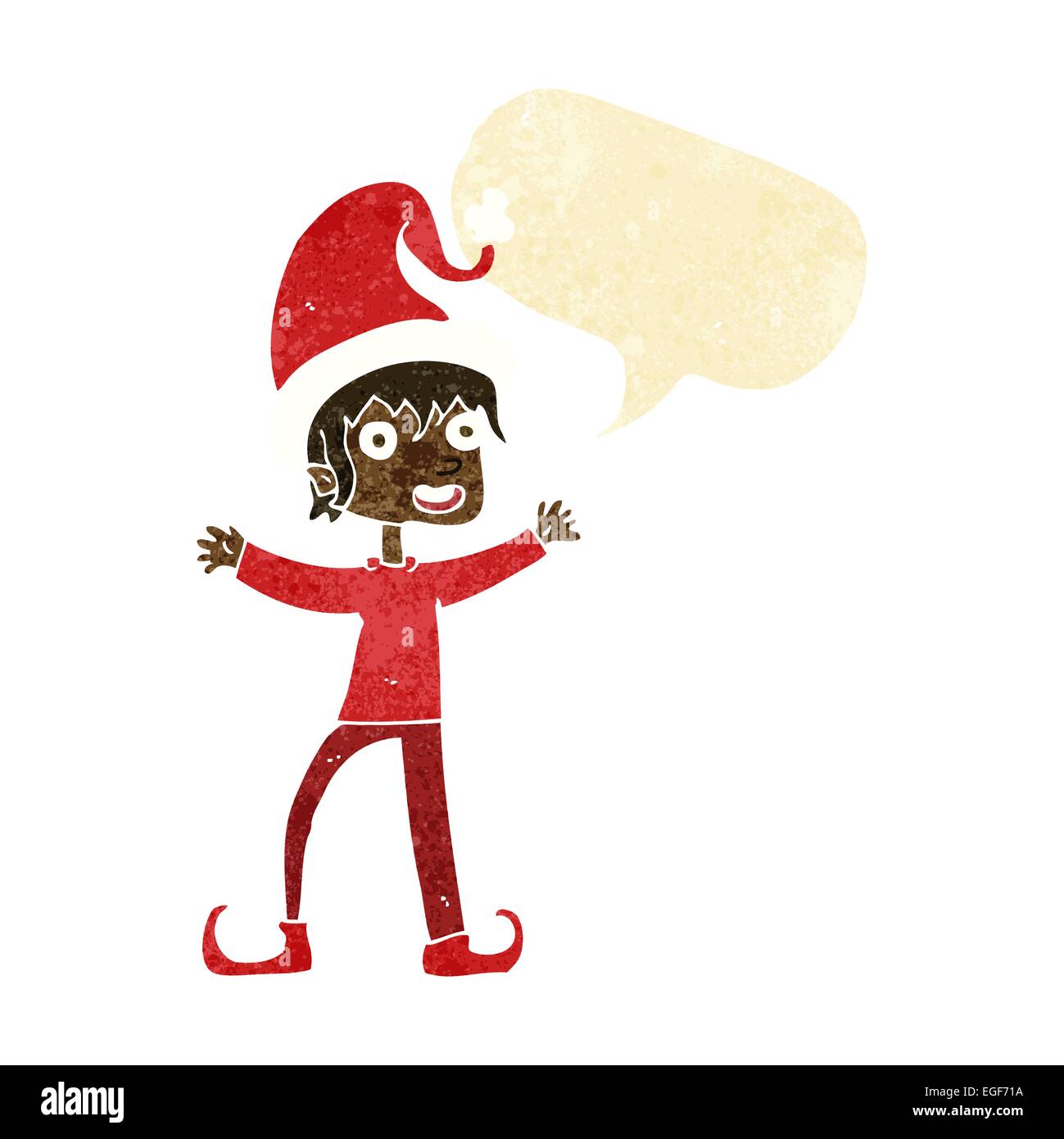 Cartoon Excited Christmas Elf High Resolution Stock Photography and ...