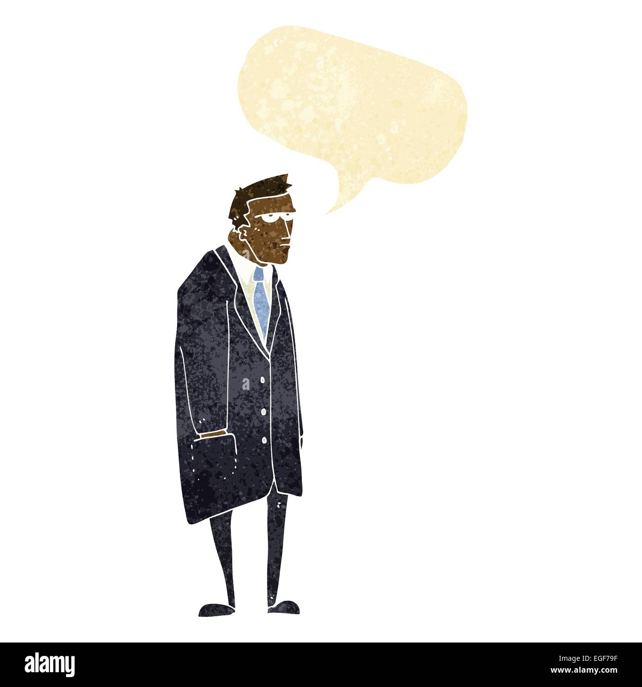 Cartoon bad tempered man Stock Vector Images - Alamy