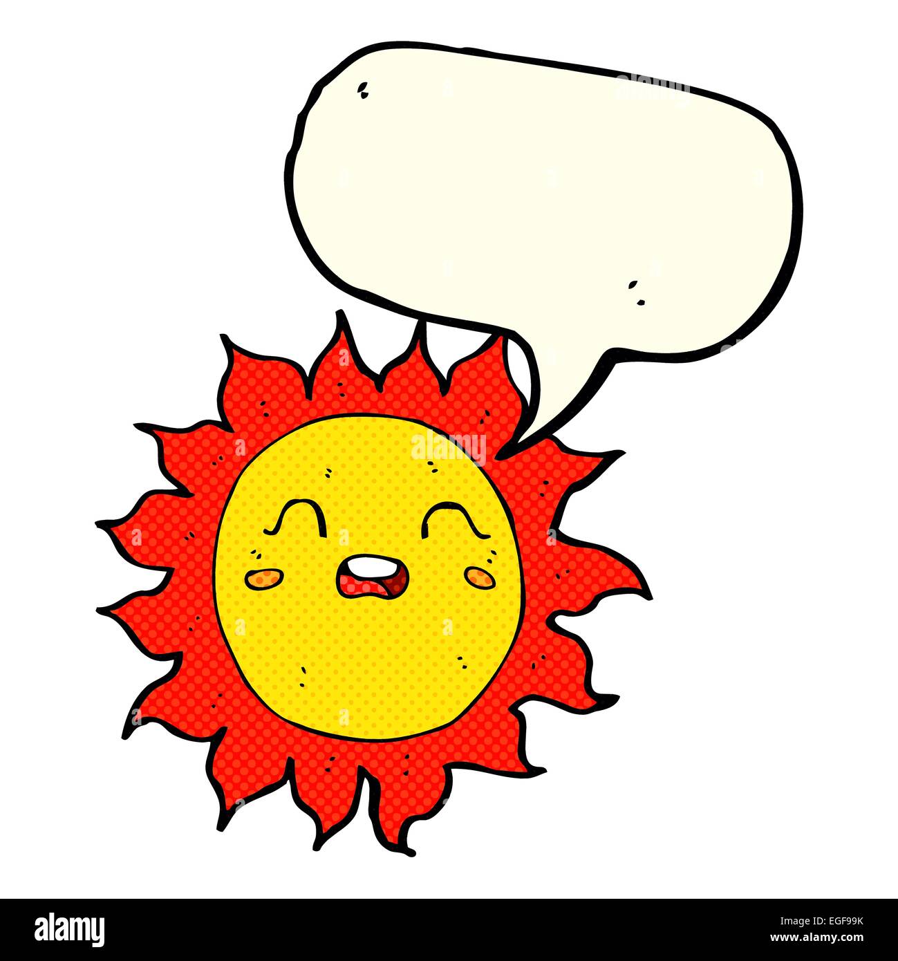 Speech bubble smiling sun hi-res stock photography and images - Alamy