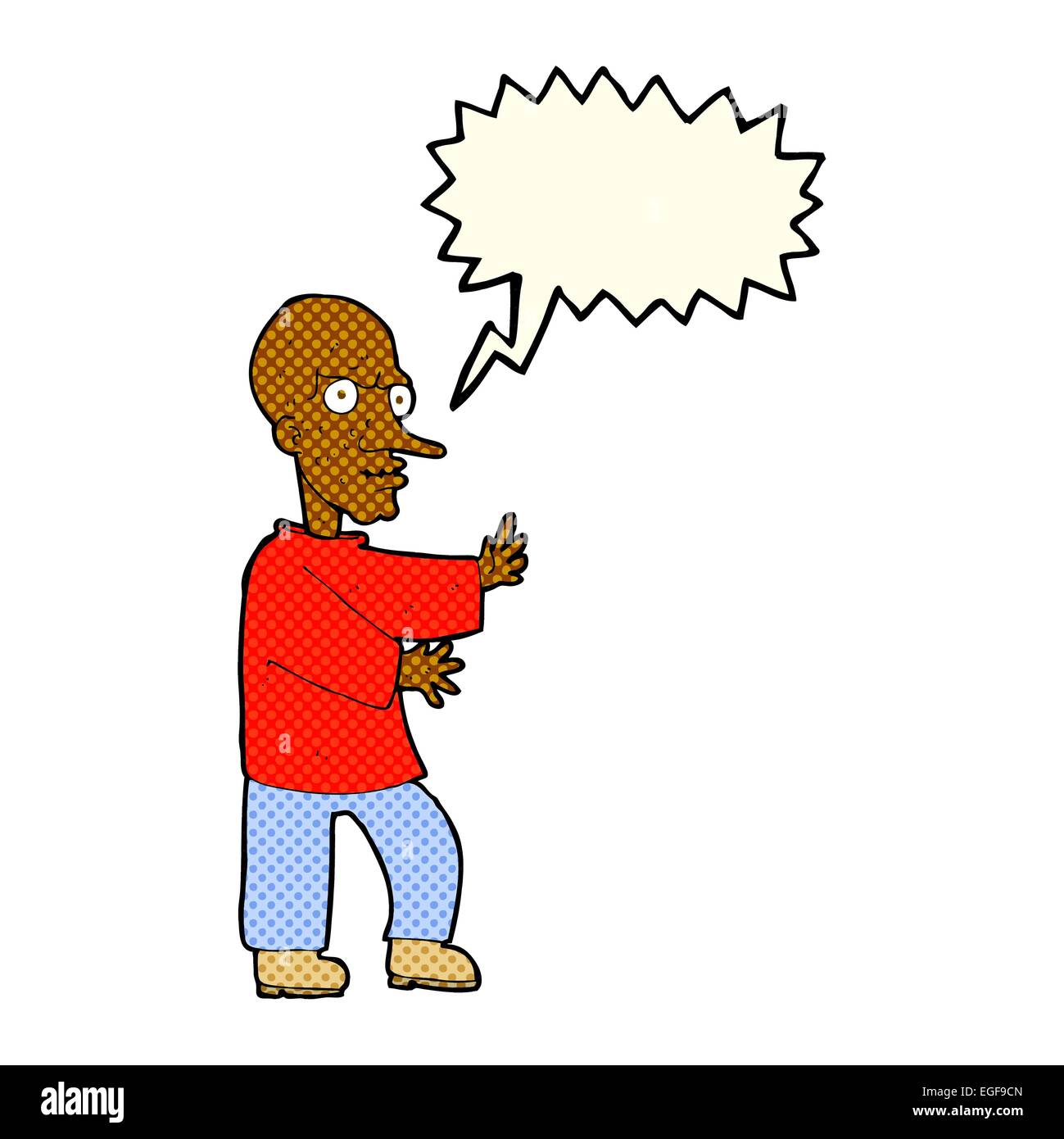 Cartoon mean looking man hi-res stock photography and images - Alamy