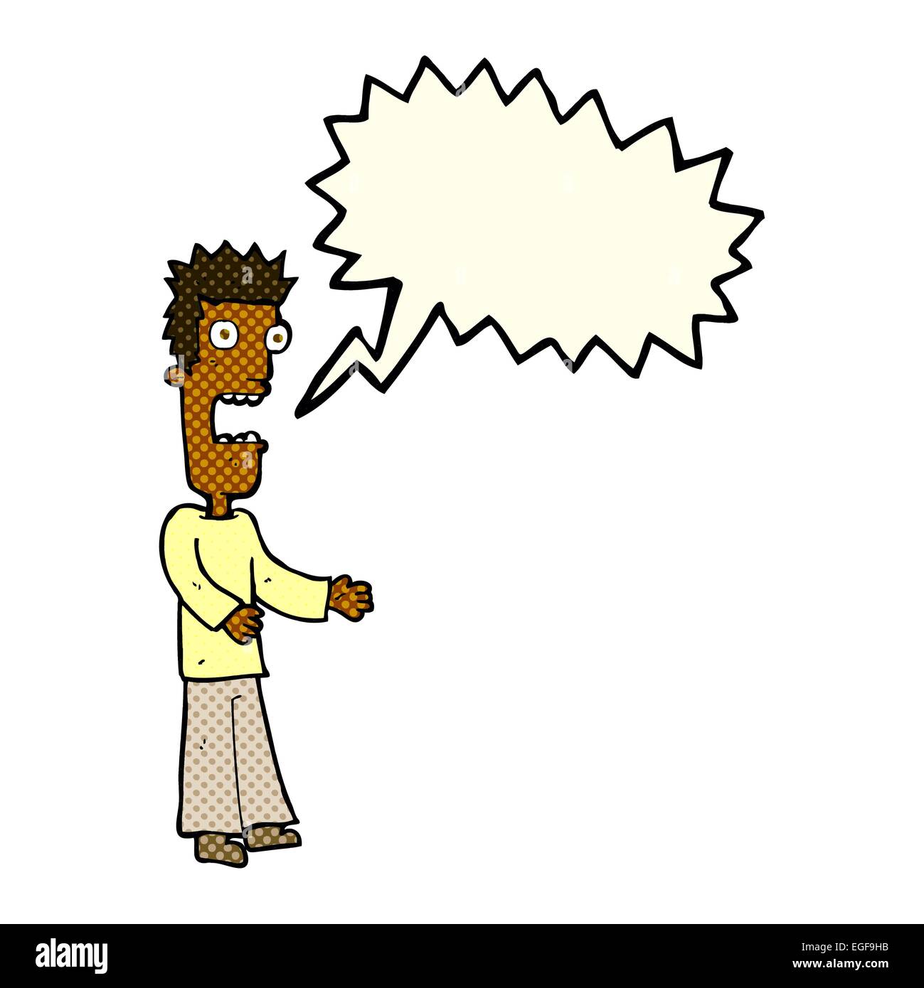 cartoon man freaking out with speech bubble Stock Vector Image & Art ...